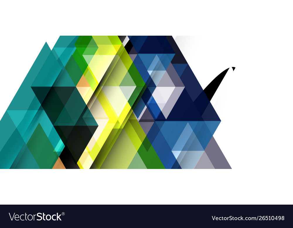 Abstract triangle pattern colorful backdrop Vector Image