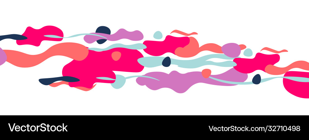 Trendy liquid style shapes abstract design Vector Image