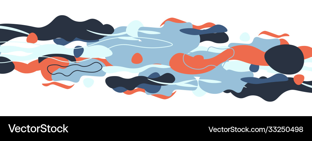 Trendy liquid style shapes abstract design Vector Image