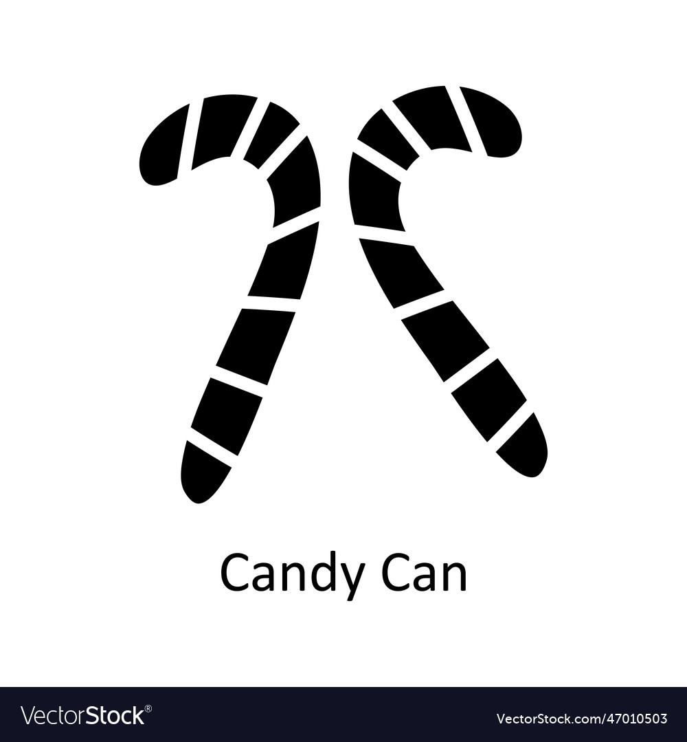 Candy can solid icon design c Royalty Free Vector Image
