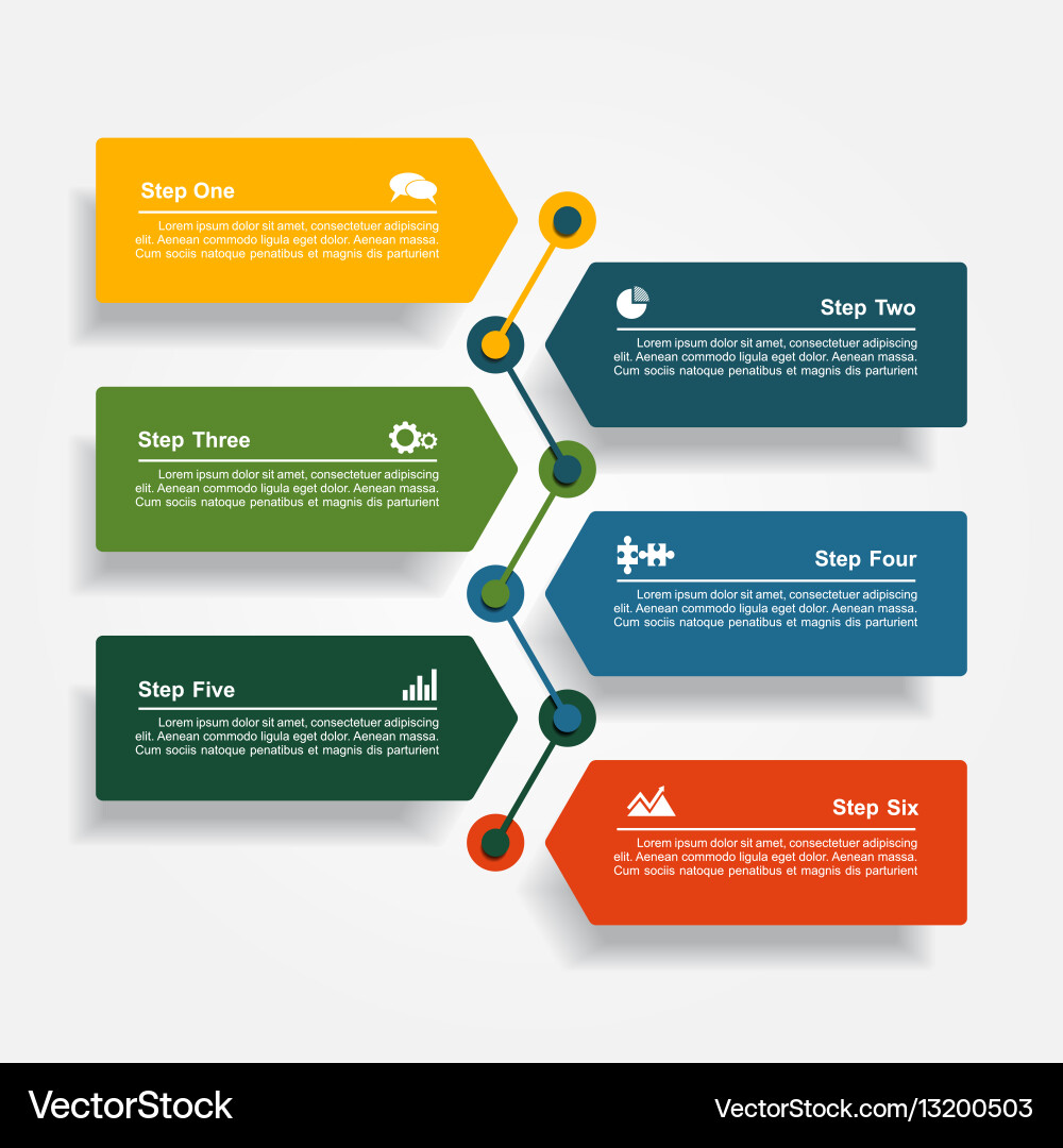 Design template with elements and icons Royalty Free Vector