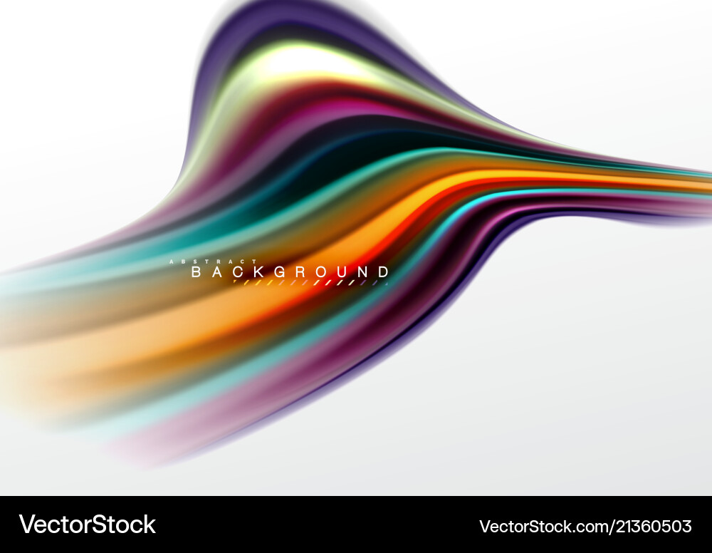 Fluid liquid mixing colors concept on light grey Vector Image