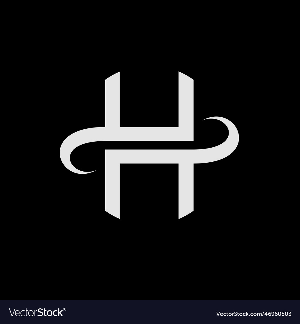 H symbol monogram Royalty Free Vector Image - VectorStock