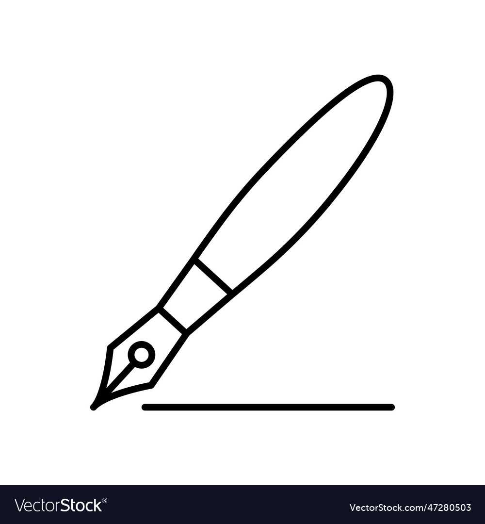 Ink pen icon Royalty Free Vector Image - VectorStock