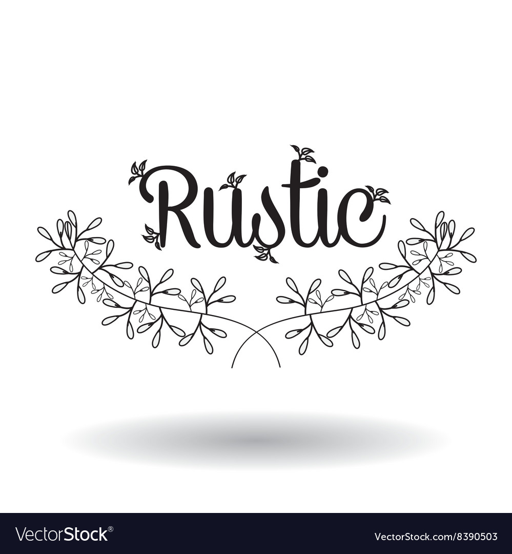 Rustic icon design Royalty Free Vector Image - VectorStock