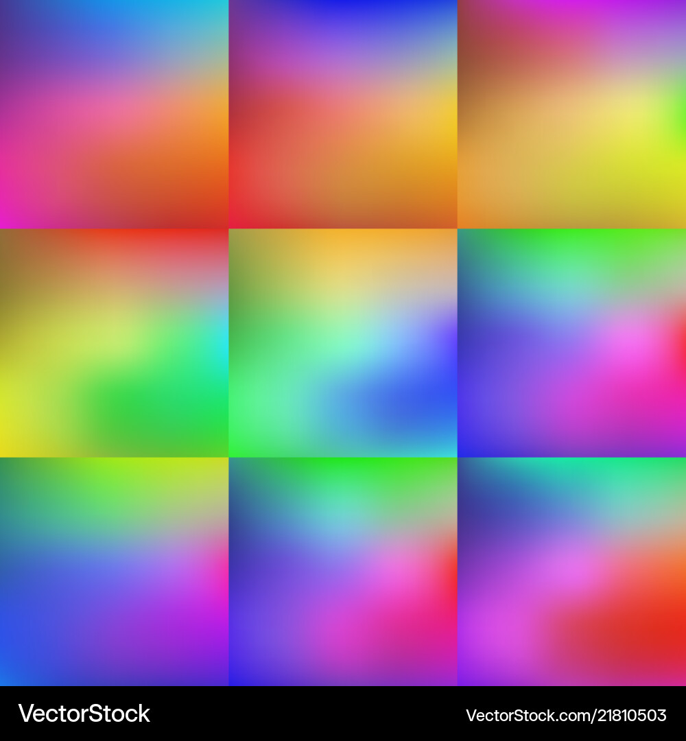 Set of colorful background Royalty Free Vector Image