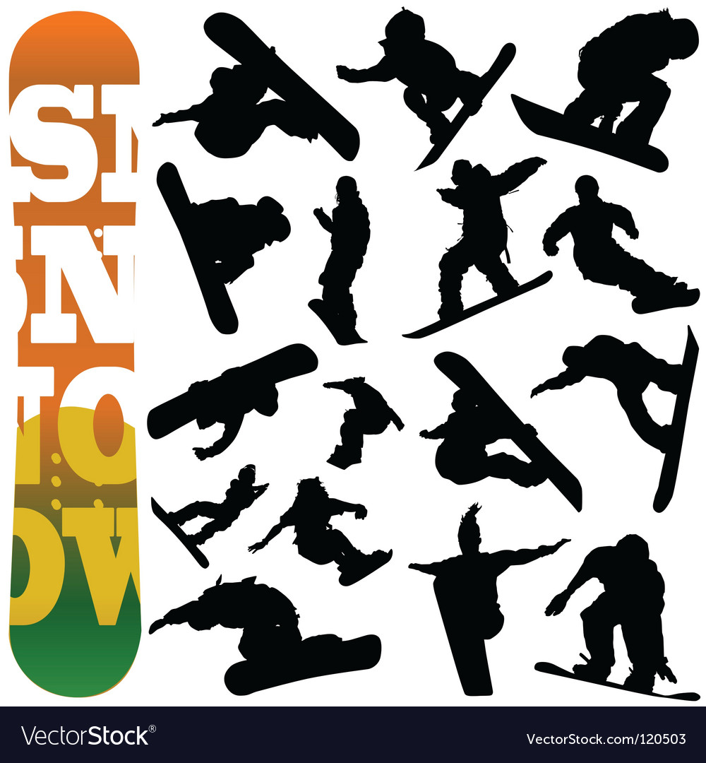 Snowboard Royalty Free Vector Image - VectorStock