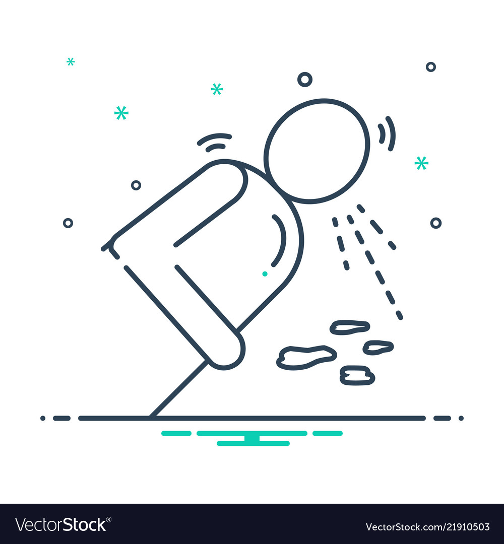 Vomiting Royalty Free Vector Image - VectorStock