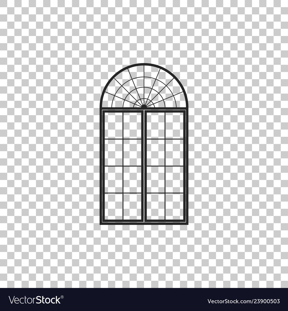 Window icon isolated on transparent background Vector Image