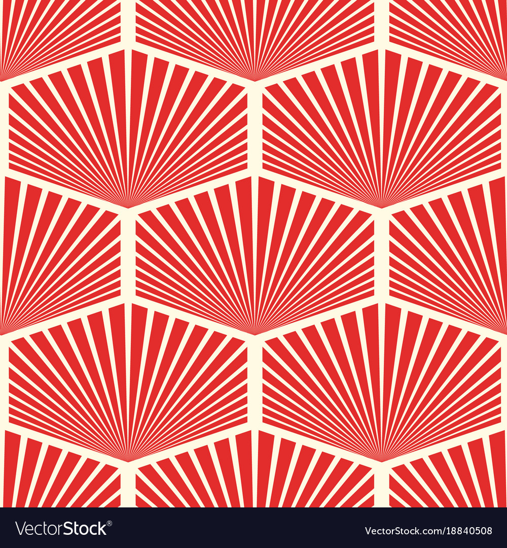 Abstract seamless geometric red pattern Royalty Free Vector