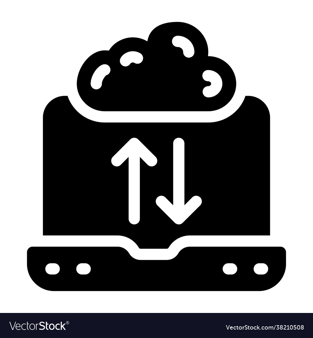 Cloud transferring Royalty Free Vector Image - VectorStock