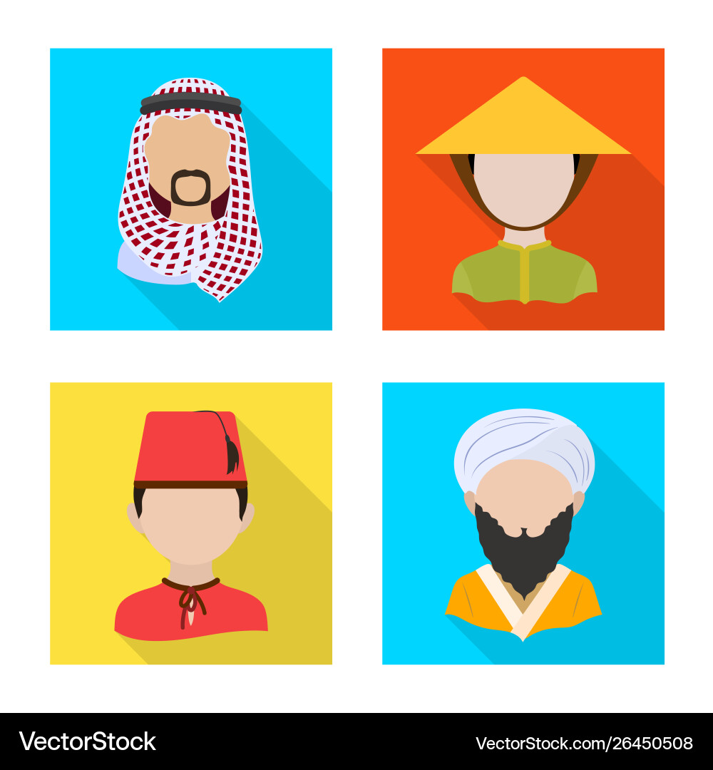 Design nation and race logo set Royalty Free Vector Image