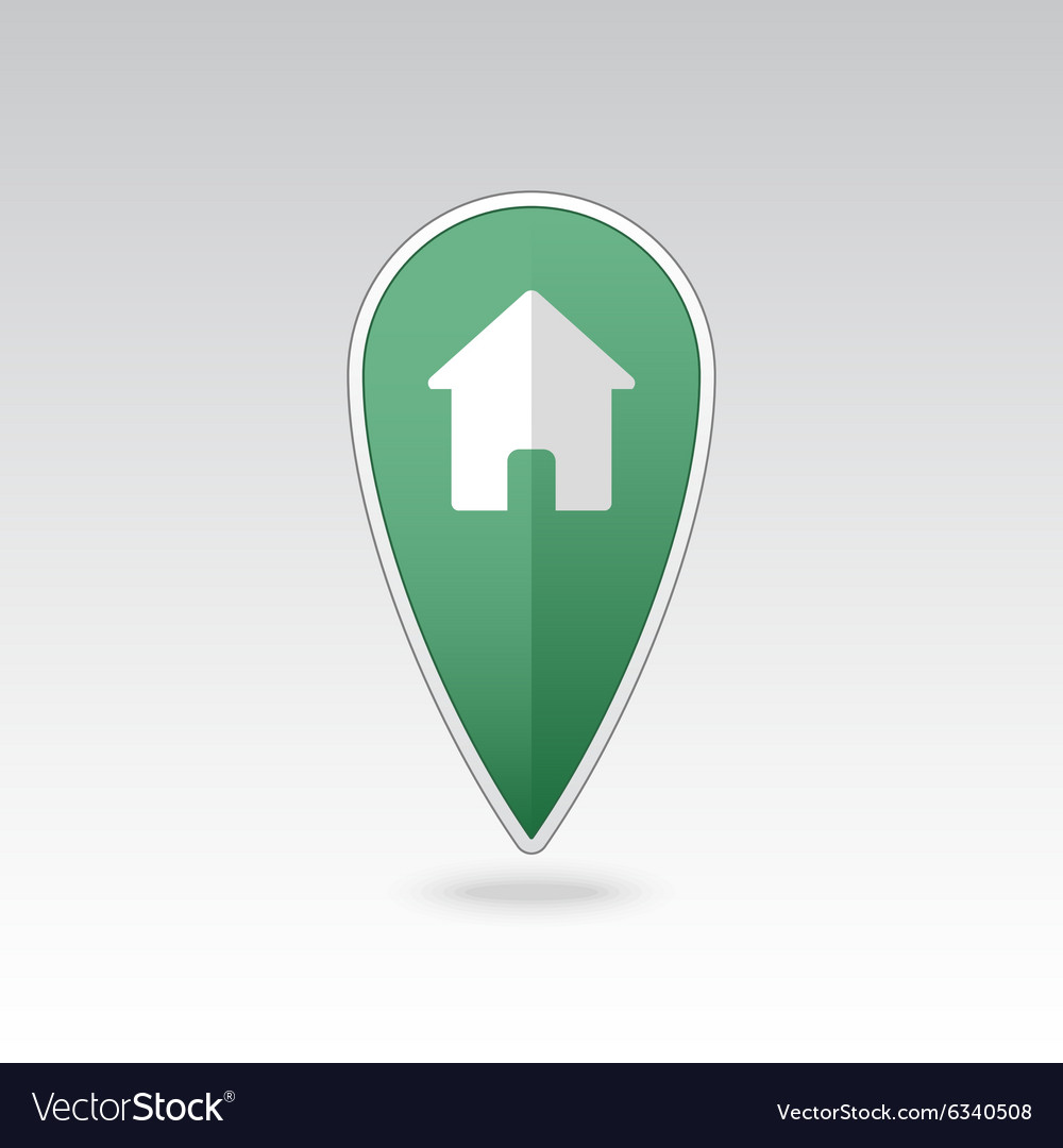Home pin map icon pointer markers Royalty Free Vector Image
