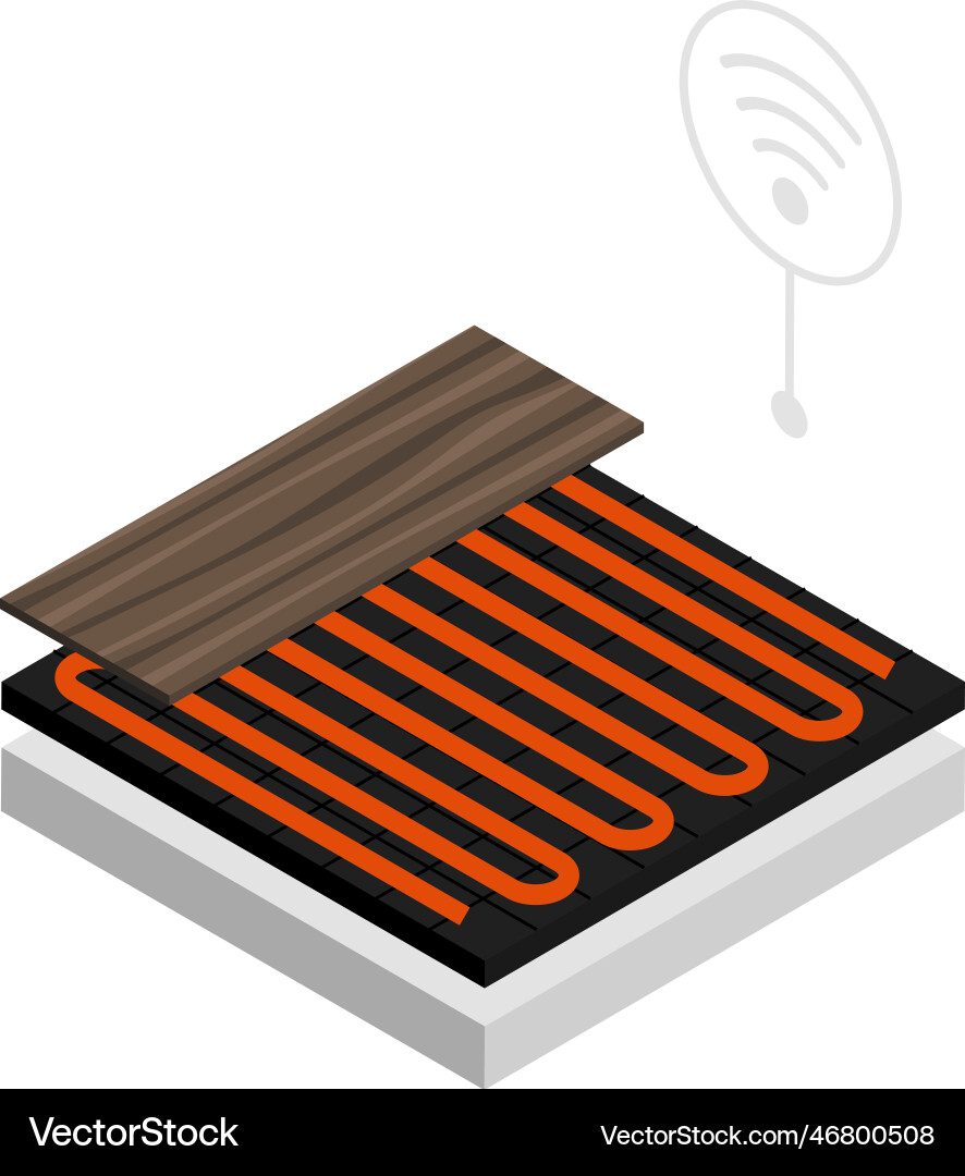 Isometric heater icon Royalty Free Vector Image