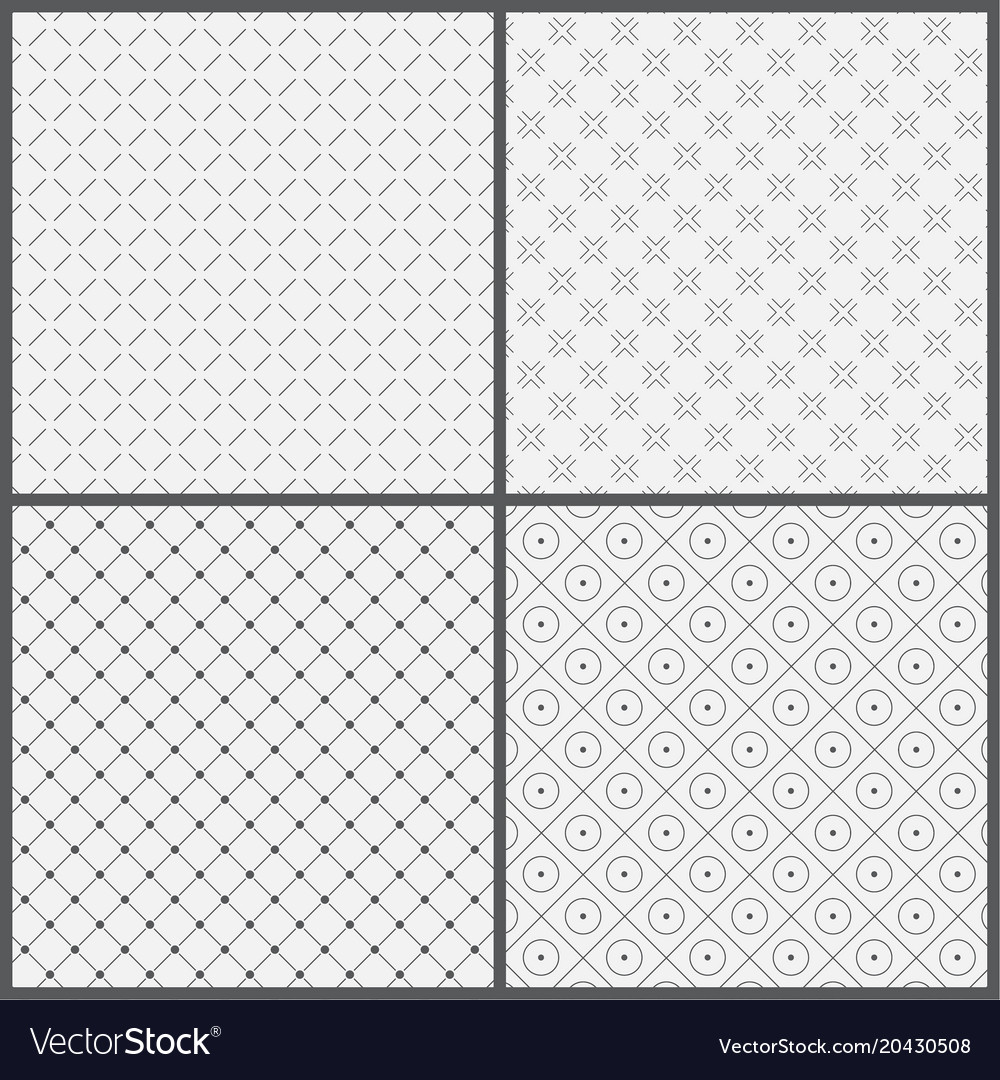 Seamless pattern set03 Royalty Free Vector Image