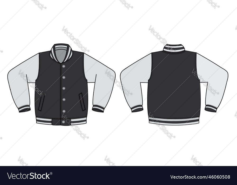 Varsity jacket Royalty Free Vector Image - VectorStock