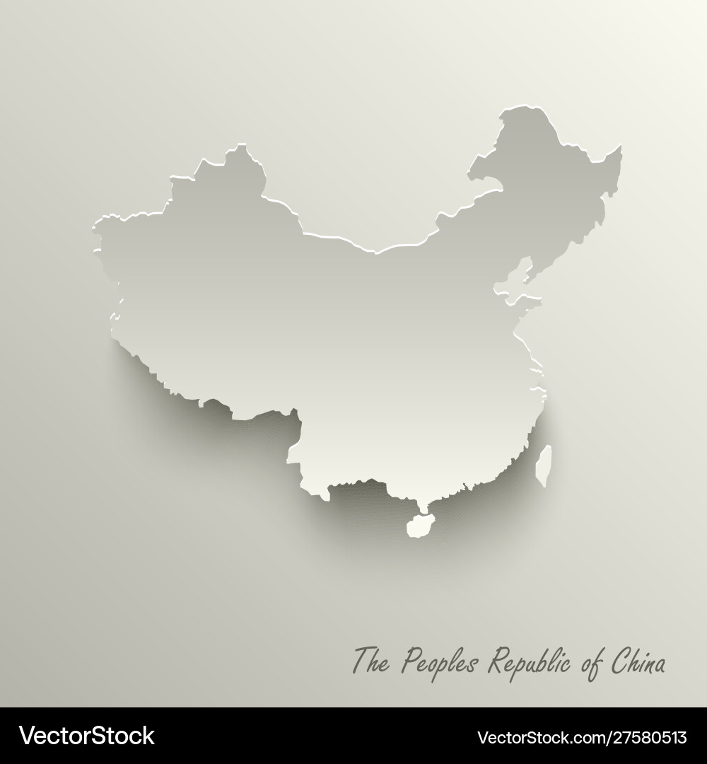 Abstract design map peoples republic china Vector Image