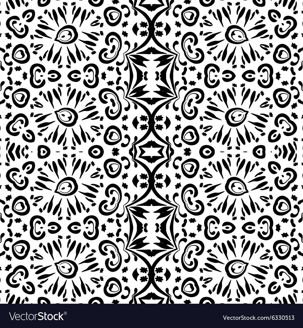 Abstract seamless outline pattern Royalty Free Vector Image