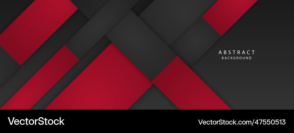 Black and red geometric shapes abstract Royalty Free Vector