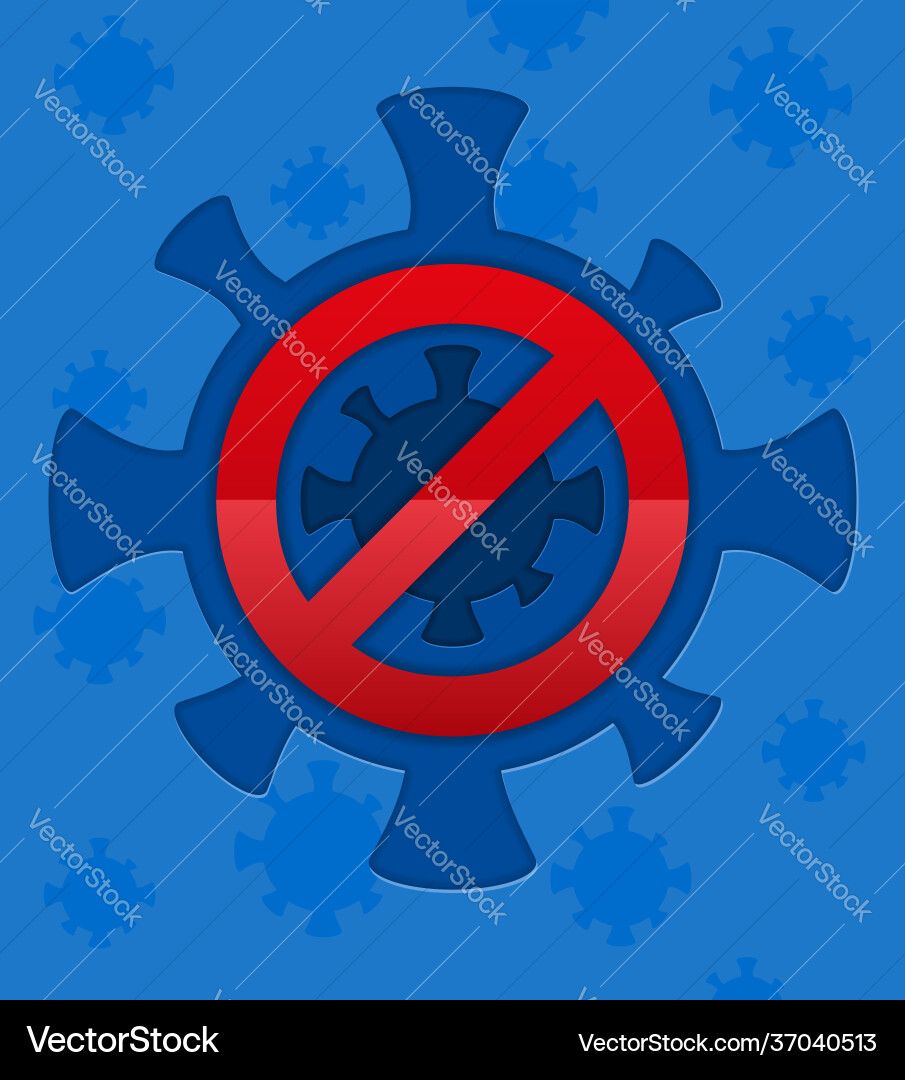 Coronavirus paper cut art banner Royalty Free Vector Image