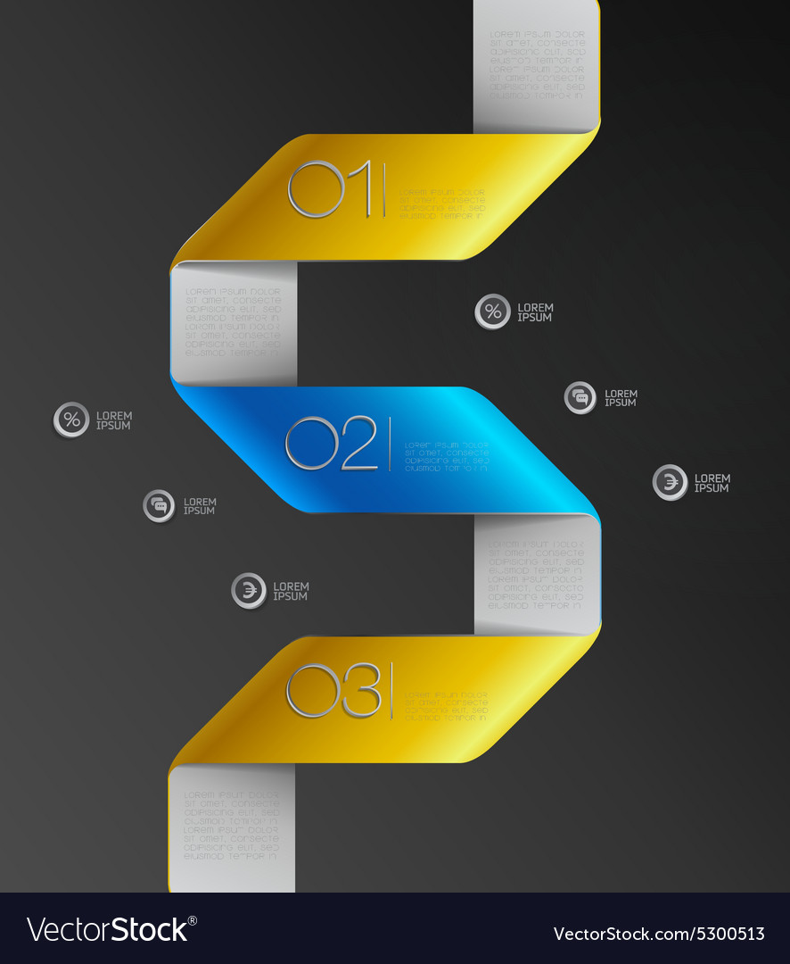 Design elements for options Royalty Free Vector Image