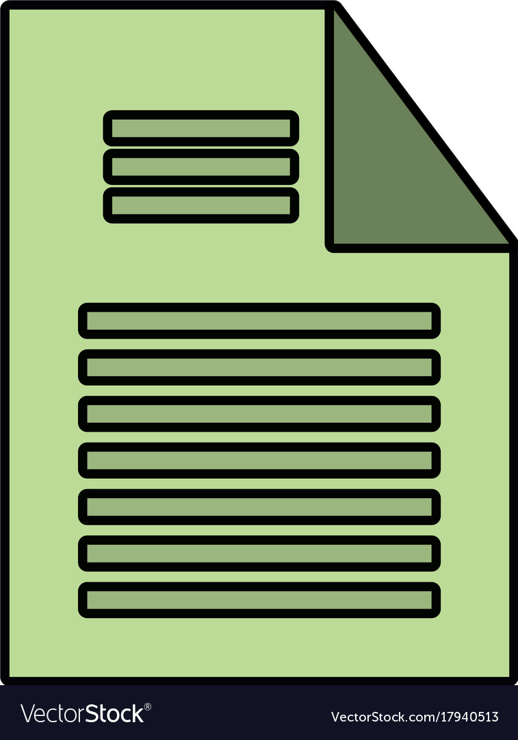 Document page icon Royalty Free Vector Image - VectorStock