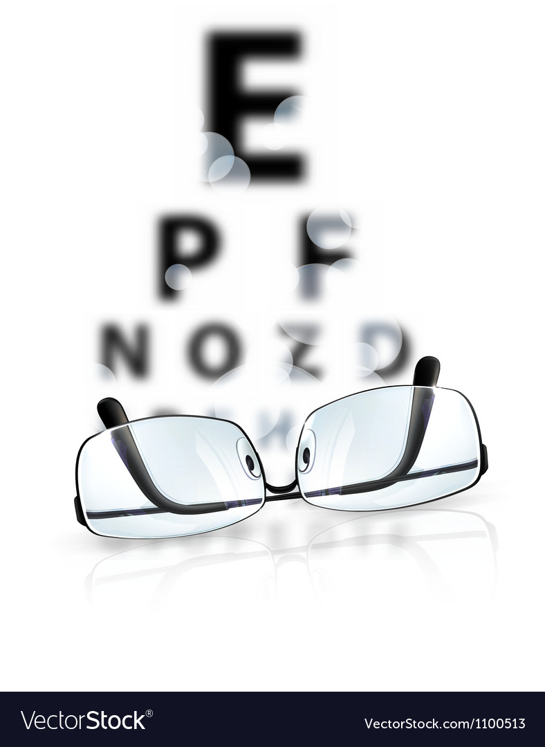Eye test Royalty Free Vector Image - VectorStock
