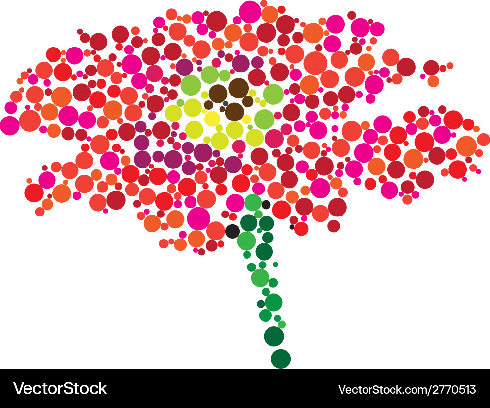 Flower against white Royalty Free Vector Image