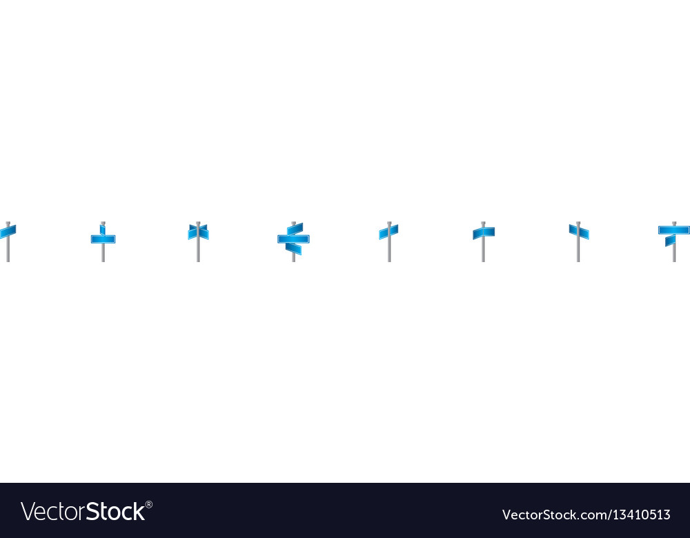 Rectangle shape with metal pointer direction Vector Image