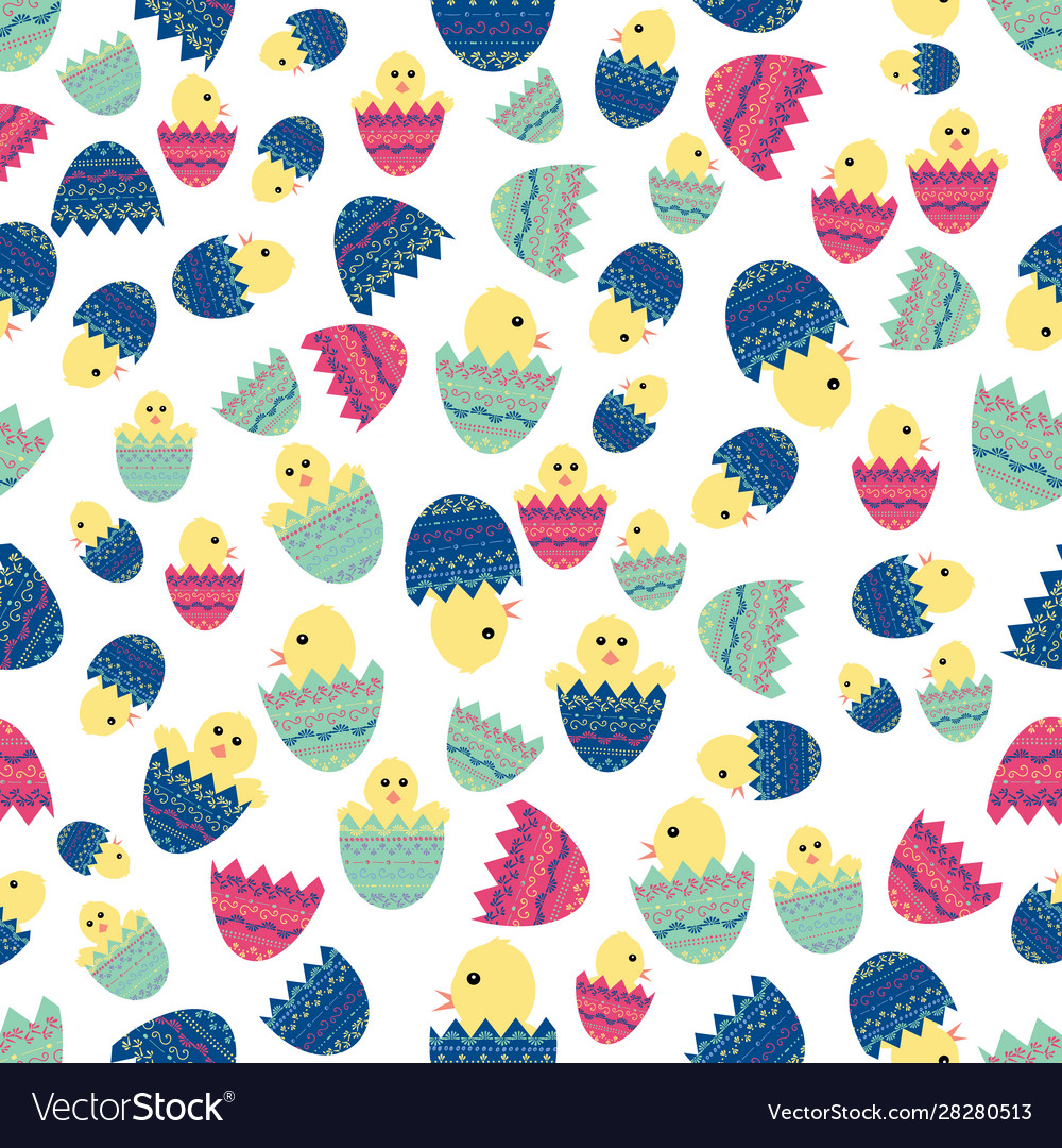 Seamless pattern background with cute Royalty Free Vector