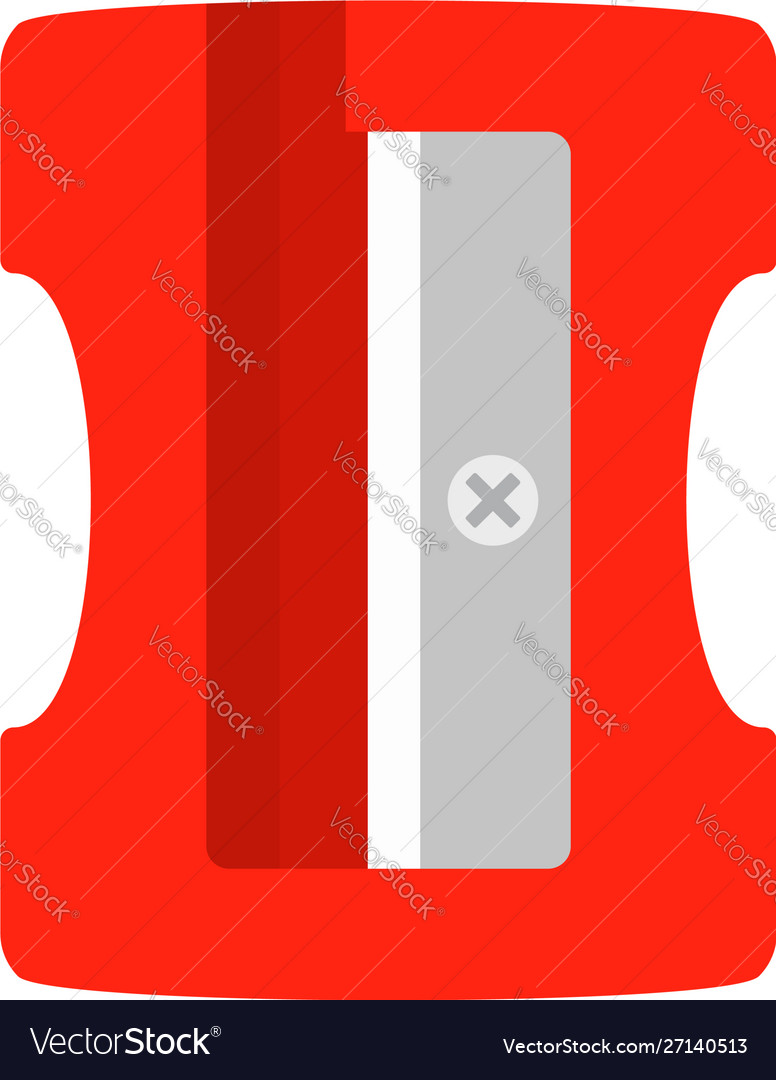 Sharpener icon flat style Royalty Free Vector Image