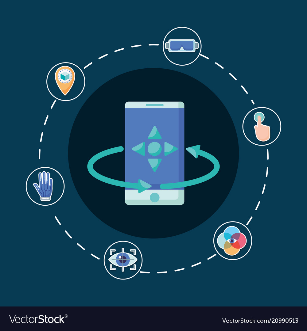 Virtual reality design Royalty Free Vector Image