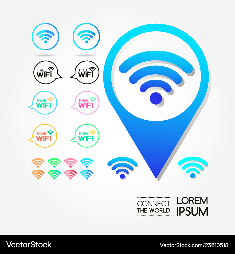 A great connection of the world Royalty Free Vector Image