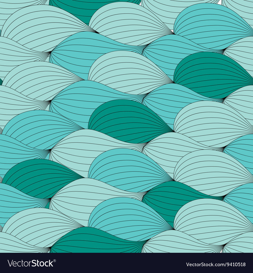 Abstract wave seamless pattern background Vector Image