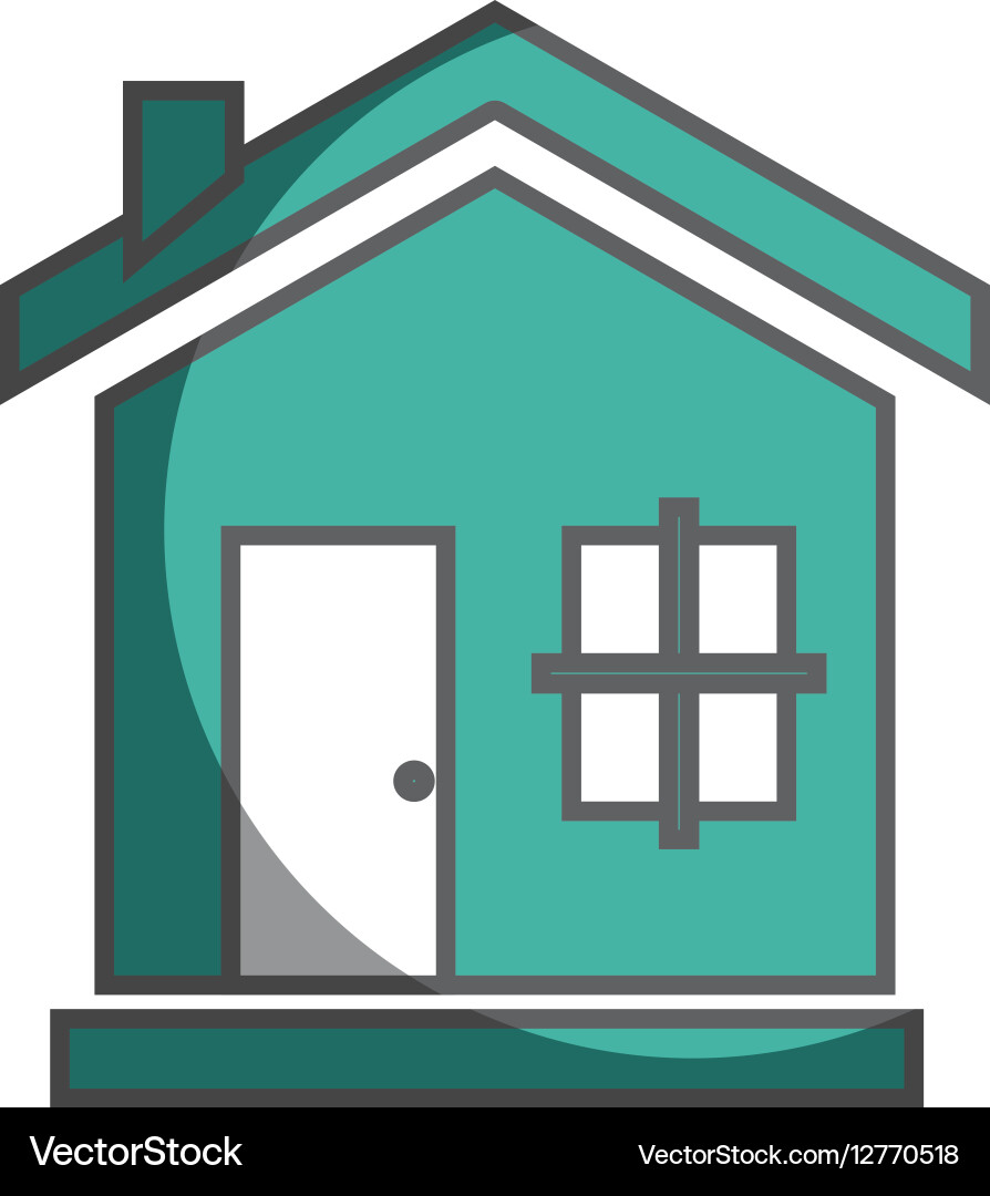 Exterior house isolated icon Royalty Free Vector Image