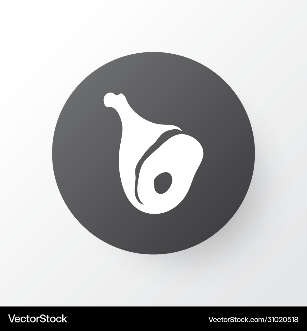 Ham icon symbol premium quality isolated chop Vector Image