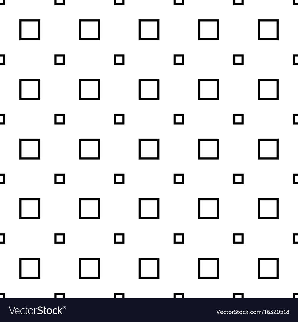 Monochrome seamless abstract geometrical square Vector Image