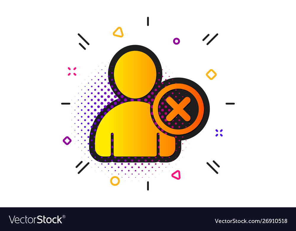 Remove user icon profile avatar sign Royalty Free Vector Remove user icon profile avatar sign Royalty Free Vector