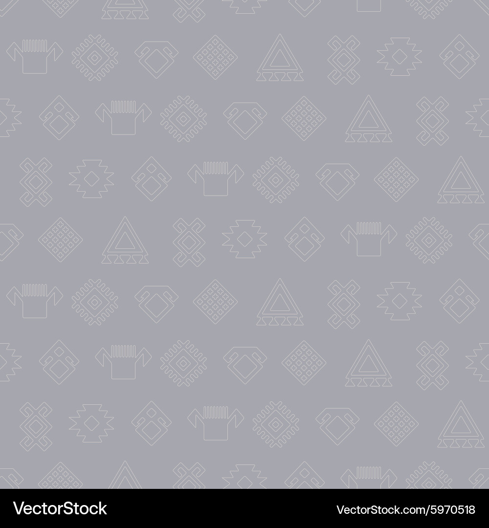 Seamless background with persian ethnic symbols Vector Image