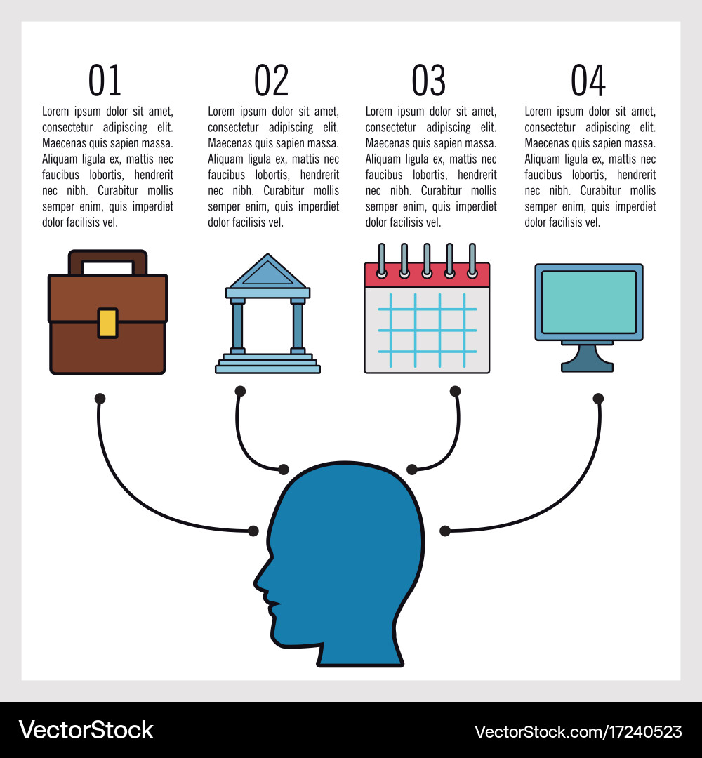 Business and education infographic Royalty Free Vector Image