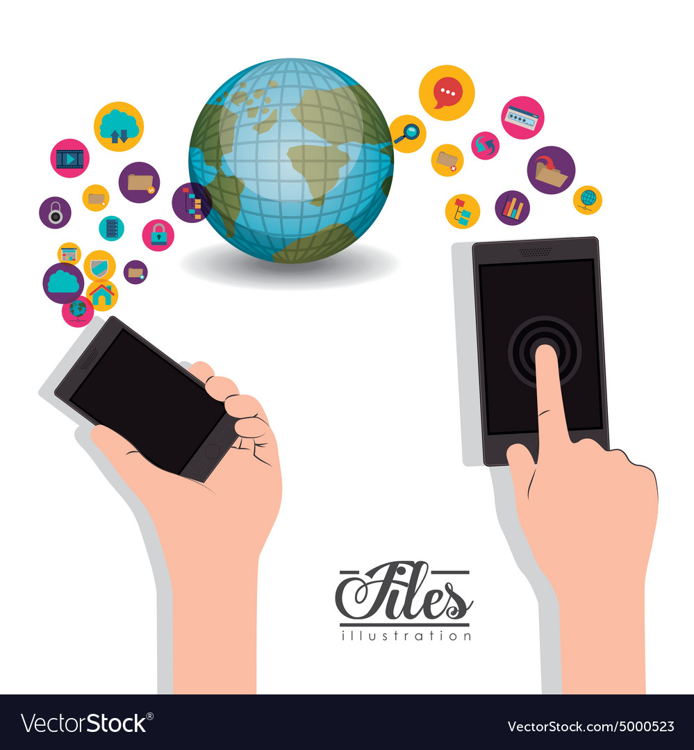 Files design Royalty Free Vector Image - VectorStock