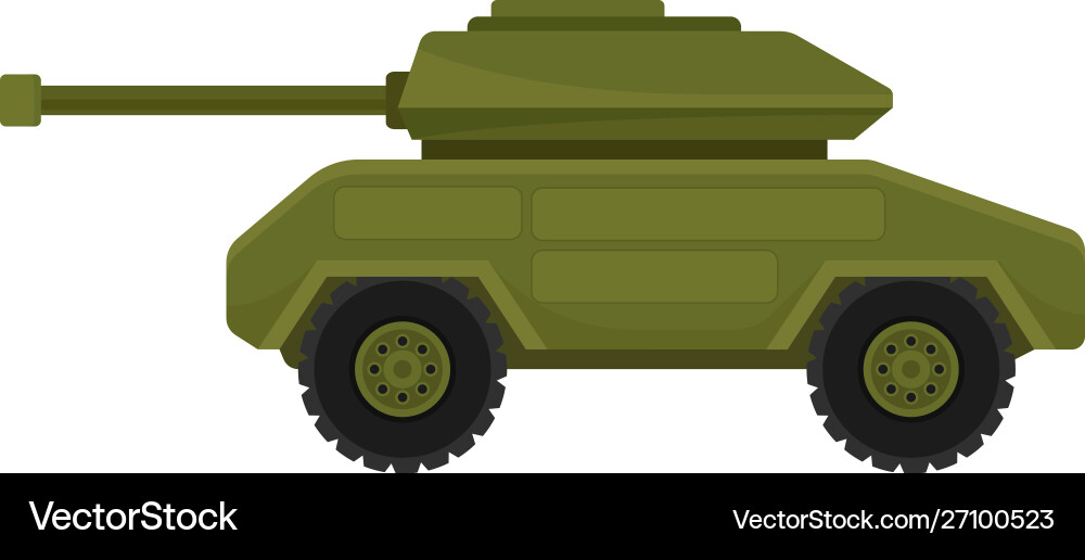 Infantry fighting vehicle on wheels Royalty Free Vector