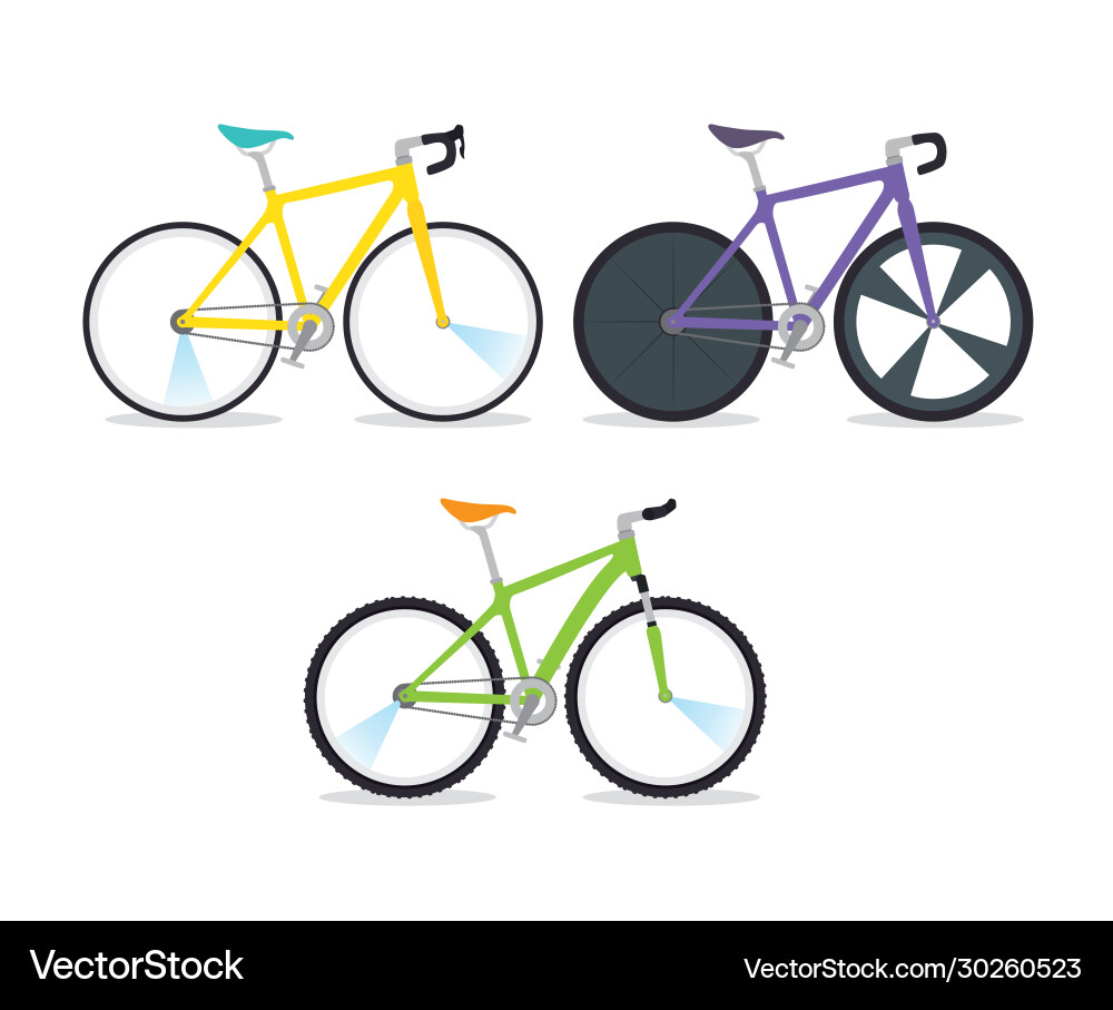 Set bikes professional for championship racing Vector Image