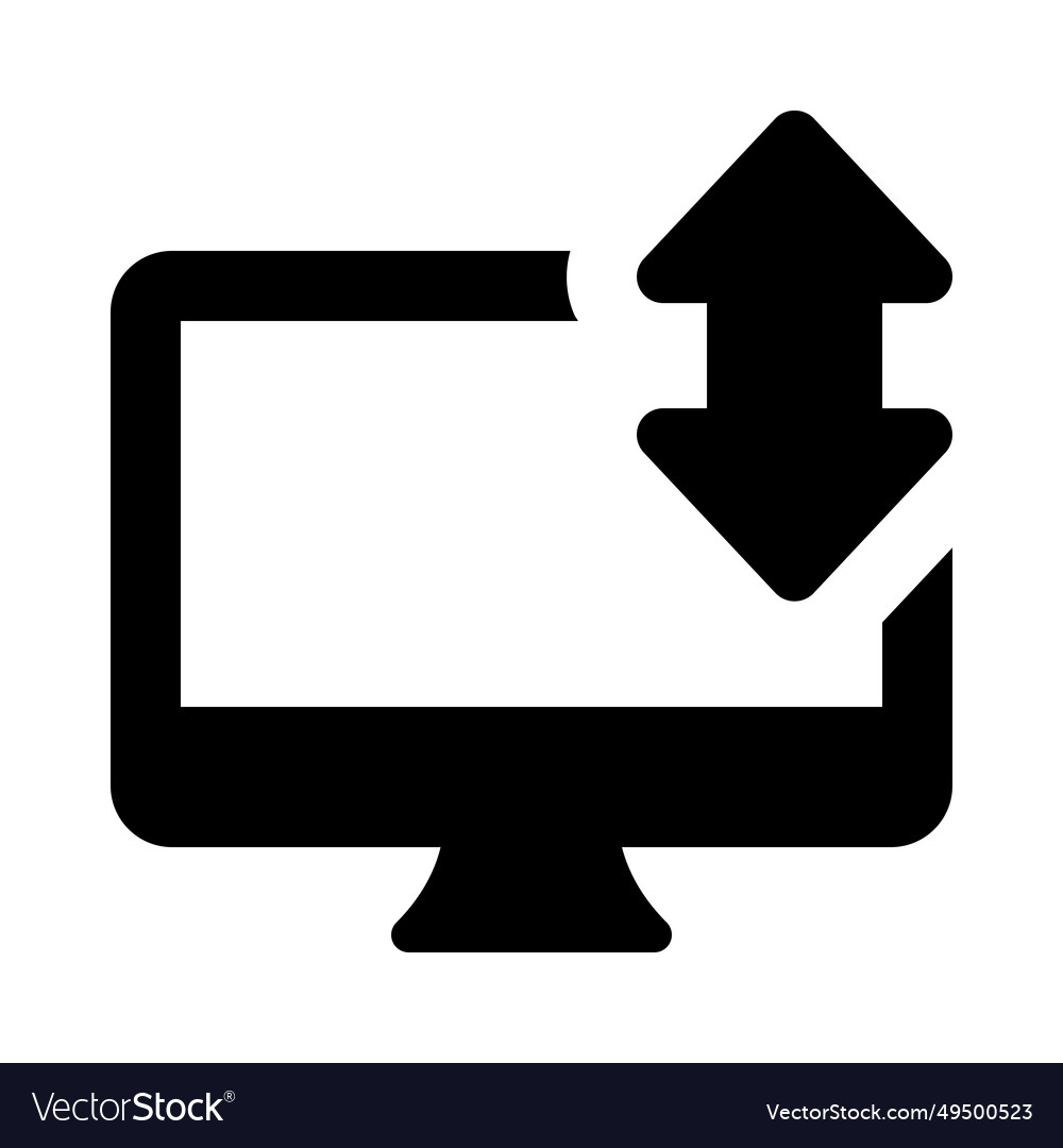 Transferring data via desktop between devices Vector Image