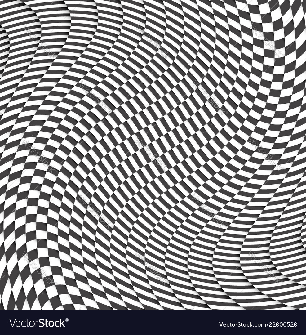 Checkered pattern with swirling effect Royalty Free Vector