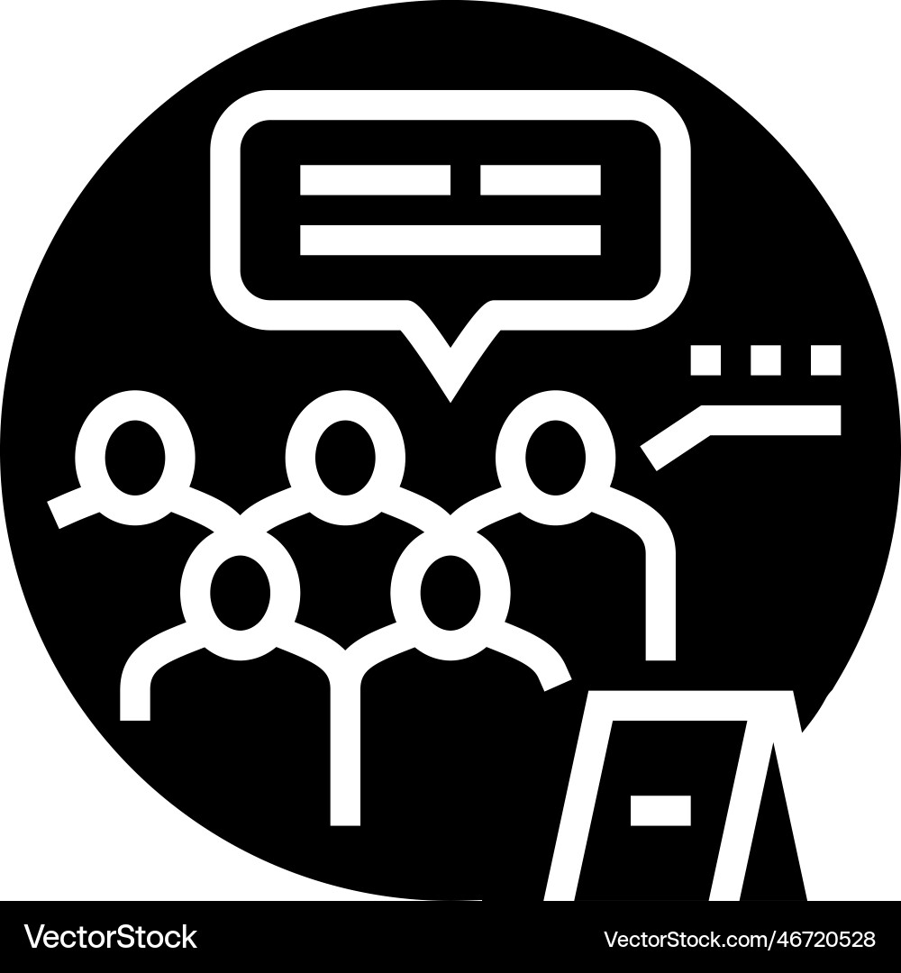 Circumstantial evidence crime glyph icon Vector Image