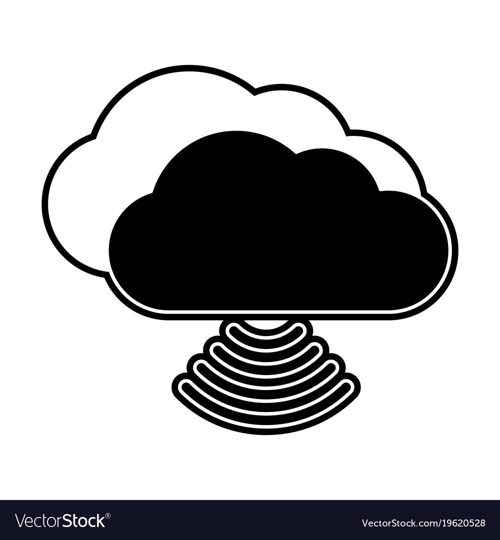 Cloud computing design Royalty Free Vector Image