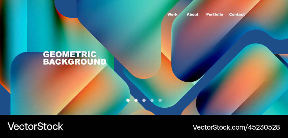 Geometric fluid shapes with liquid colors abstract