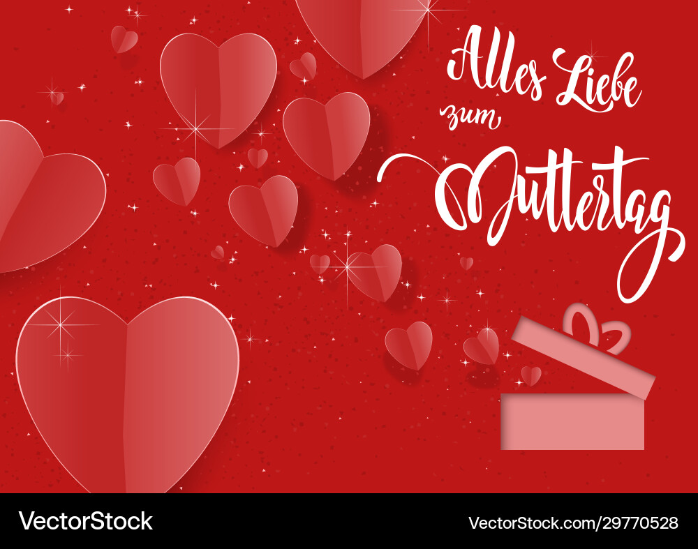 German happy mothers day Royalty Free Vector Image