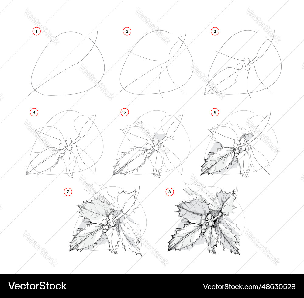 Page shows how to learn draw from life sketch Vector Image